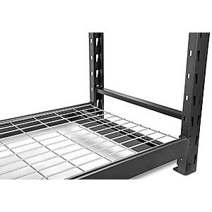WEN Four-Tier Industrial Steel Storage Rack with Adjustable Shelving and 8000-Pound Capacity (RK7724-4)