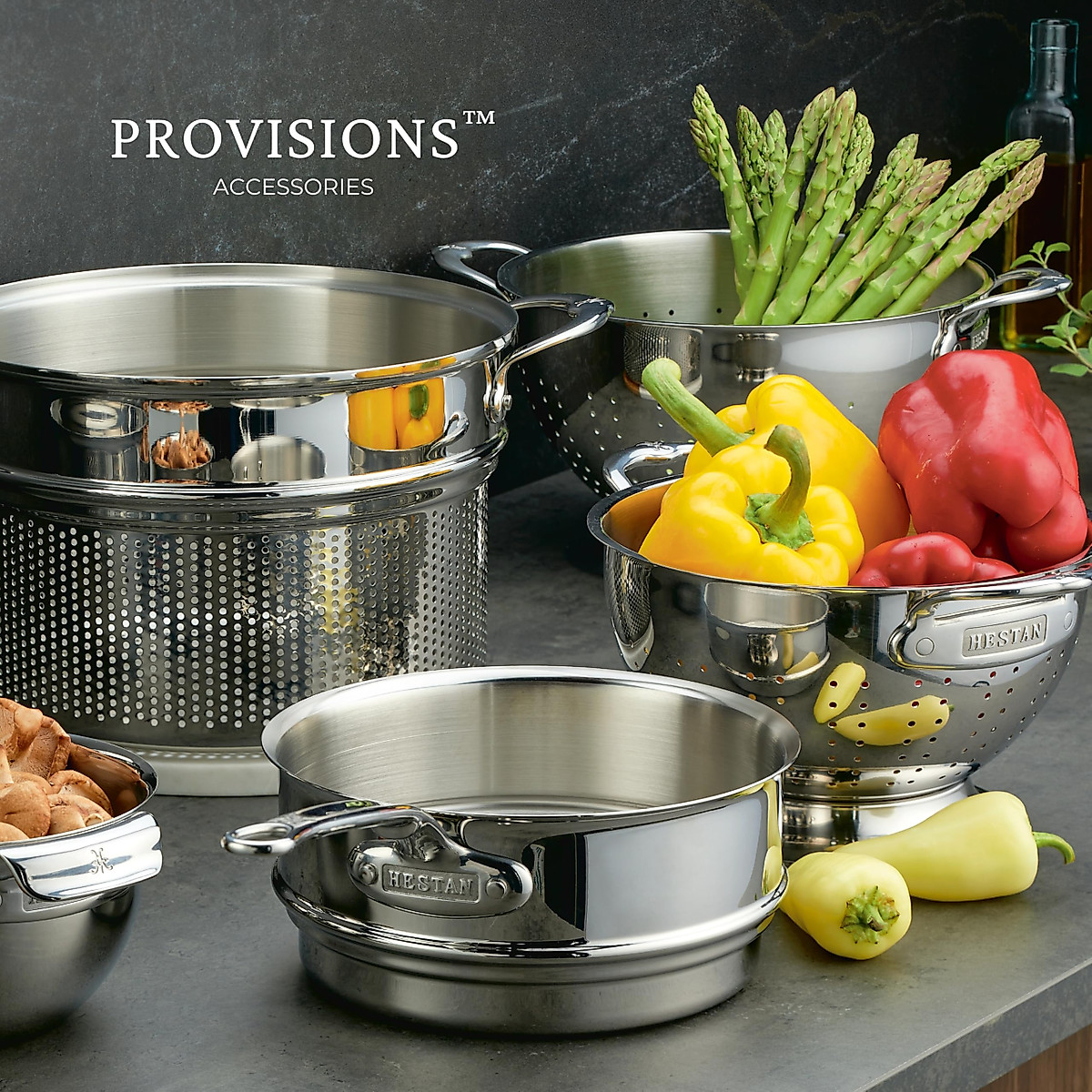 Hestan Provision Cookware, Pasta Insert, Stainless Steel