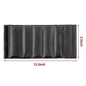 2Pcs Wine Cooler Sleeve Wine Bottle Chiller Ice Pack Adjustable Bottle Wrap Keep Wine Cool and Refreshing for Red White Champagne or Sparkling (Black)