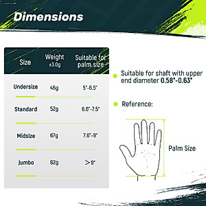 SAPLIZE Classic Rubber Golf Grips 13 Pack, High Feedback, Non-Slip, 13 Grips with 15 Tapes, Midsize, Blue, CC01 Series