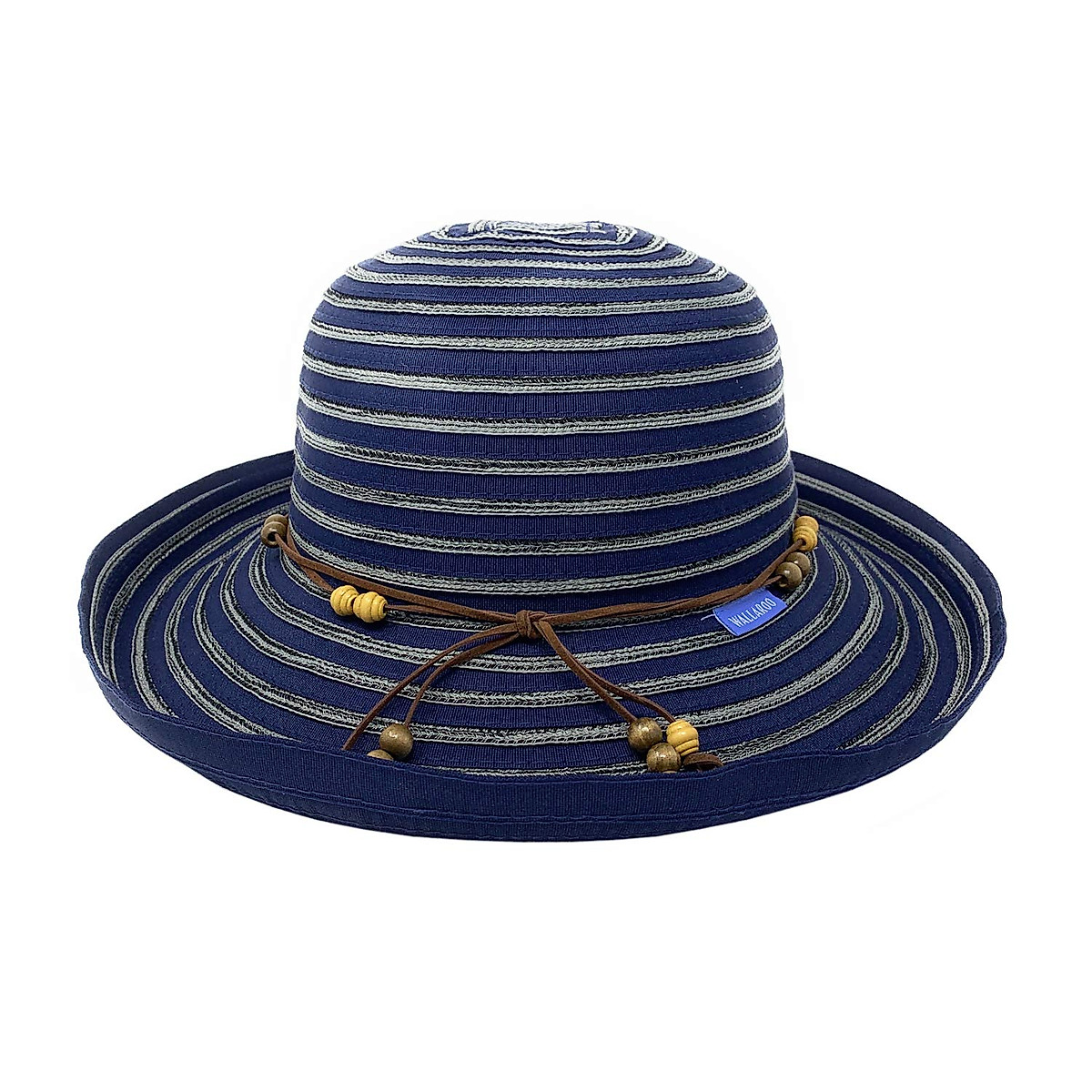 Wallaroo Hat Company – Women’s Breton Sun Hat – UPF 50+ Sun Protection, Packable Design and Adjustable Sizing for Medium Crown Sizes – Versatile Style for Travel, Beach and Everyday (Navy)