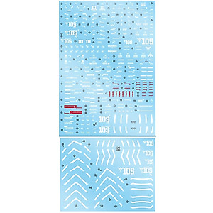 ANSAI Decals Fits Hobby MG 1/100 MSN-06S Sinanju Ver. Ka 2pcs Set DIY Decals