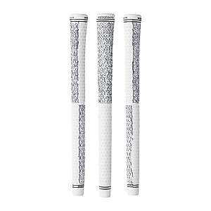 Wedge Guys DC Tour Golf Grips – 4 Grip Zones for Supreme Comfort & Control - All-Weather Performance Golf Club Grips Replacement for Regripping Wedges Drivers Irons Woods Hybrids, Midsize or Standard