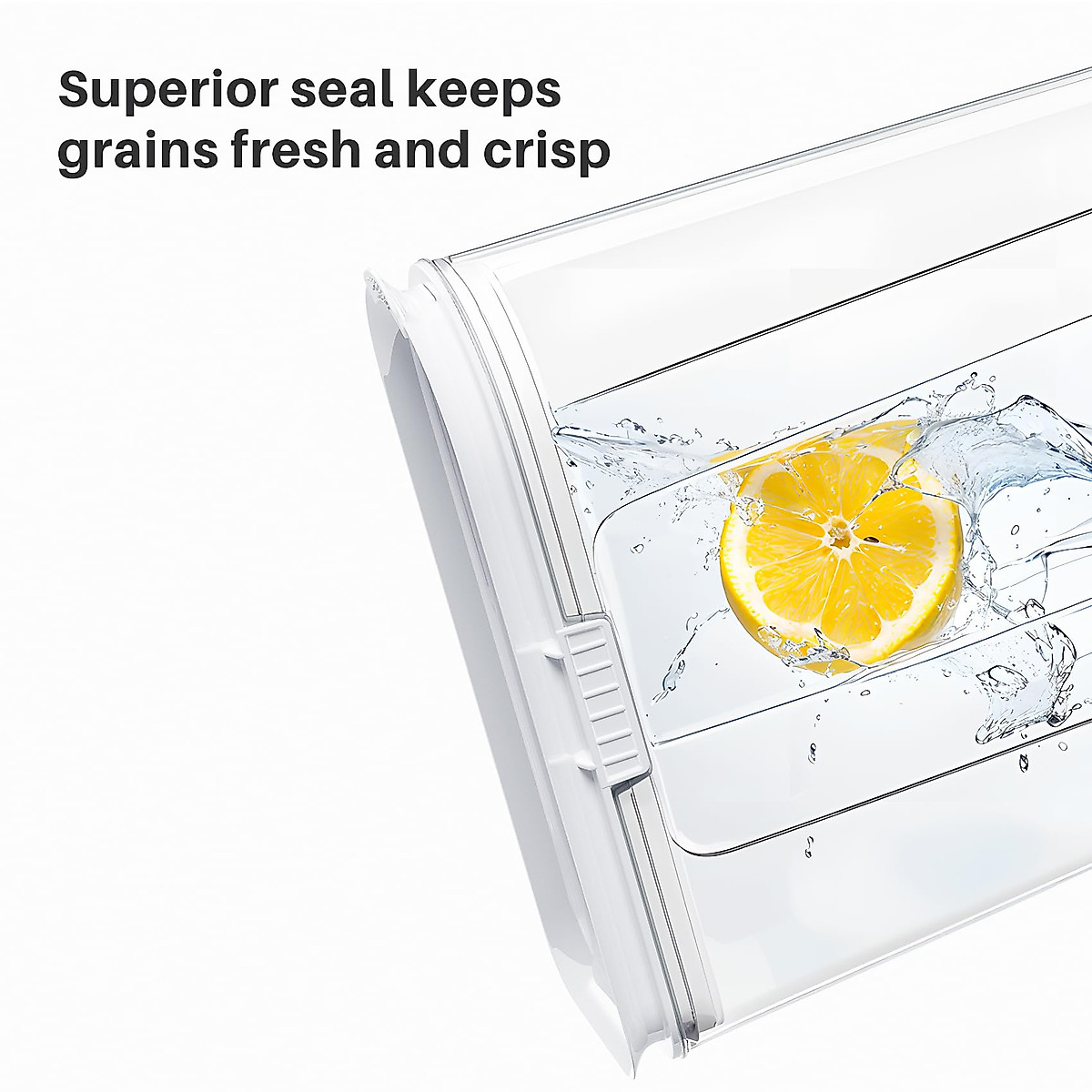 Ducoak Cereal Containers Storage Set Airtight Food Storage Containers with Lids Flip-Top 2PCK Plastic Cereal Storage Containers Cereal Organizer Dispenser for Pantry Kitchen(135.3oz/4L)