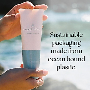 Project Reef After Sun Cooling Lotion w/Organic Aloe Vera, Peppermint, Shea Butter, Vitamin E - Natural Vegan Sunburn Relief, Aftersun Care