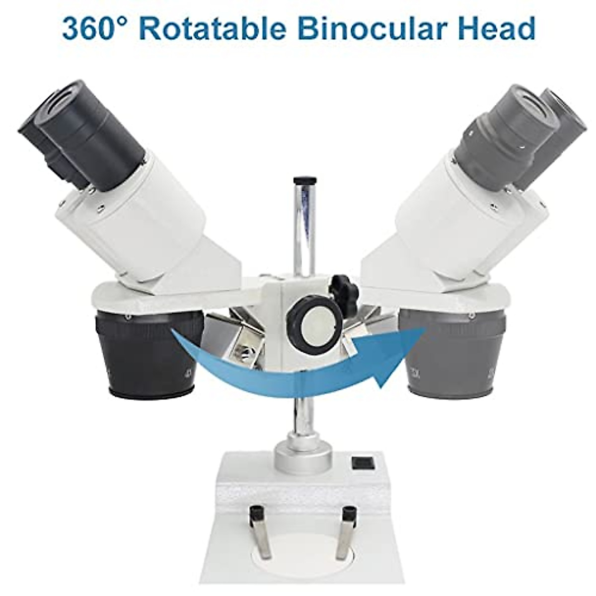 Binocular Stereo Microscope Industrial Stereo Microscope Top LED Illumination Mobile Phone PCB Soldering Repair Tool (Color : OneColor, Size : 20X and 40X)