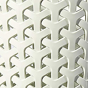 Curver My Style Large Rectangular Storage Basket, Vintage White, 18 Litre