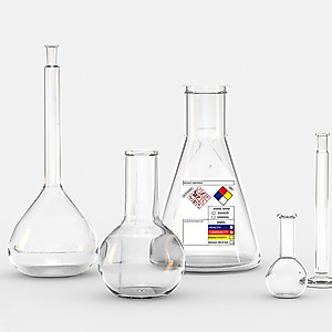 Aleplay SDS OSHA Data Labels for Chemical Safety 3×4 Inch MSDS Stickers with GHS Pictograms HMIS & Hazard Compliant Secondary Containers, 100 Stickers Per Roll