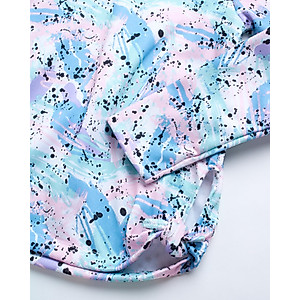 RBX Girls' Active Pants Set - 3 Piece Fleece Hoodie, Tank Top, and Leggings (Size: 7-16), Size 7-8, Minty Green Swirl