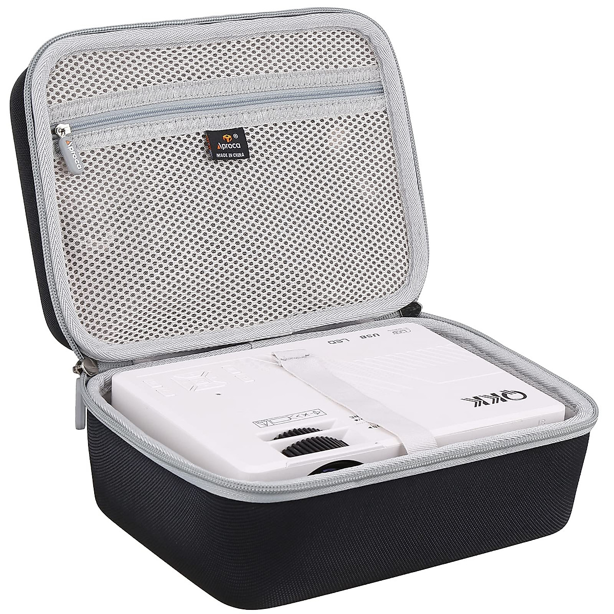 Aproca Hard Travel Storage Case for QKK Upgraded 6000Lumens Projector