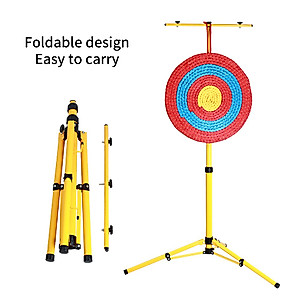 SOPOGER Archery Target Stand for Backyard Adult, Adjustable Target Stands for Outdoors Range Practice Shooting, Durable Archery Stand Steel Brackets for EVA Foam Straw Targets (Target Stand)