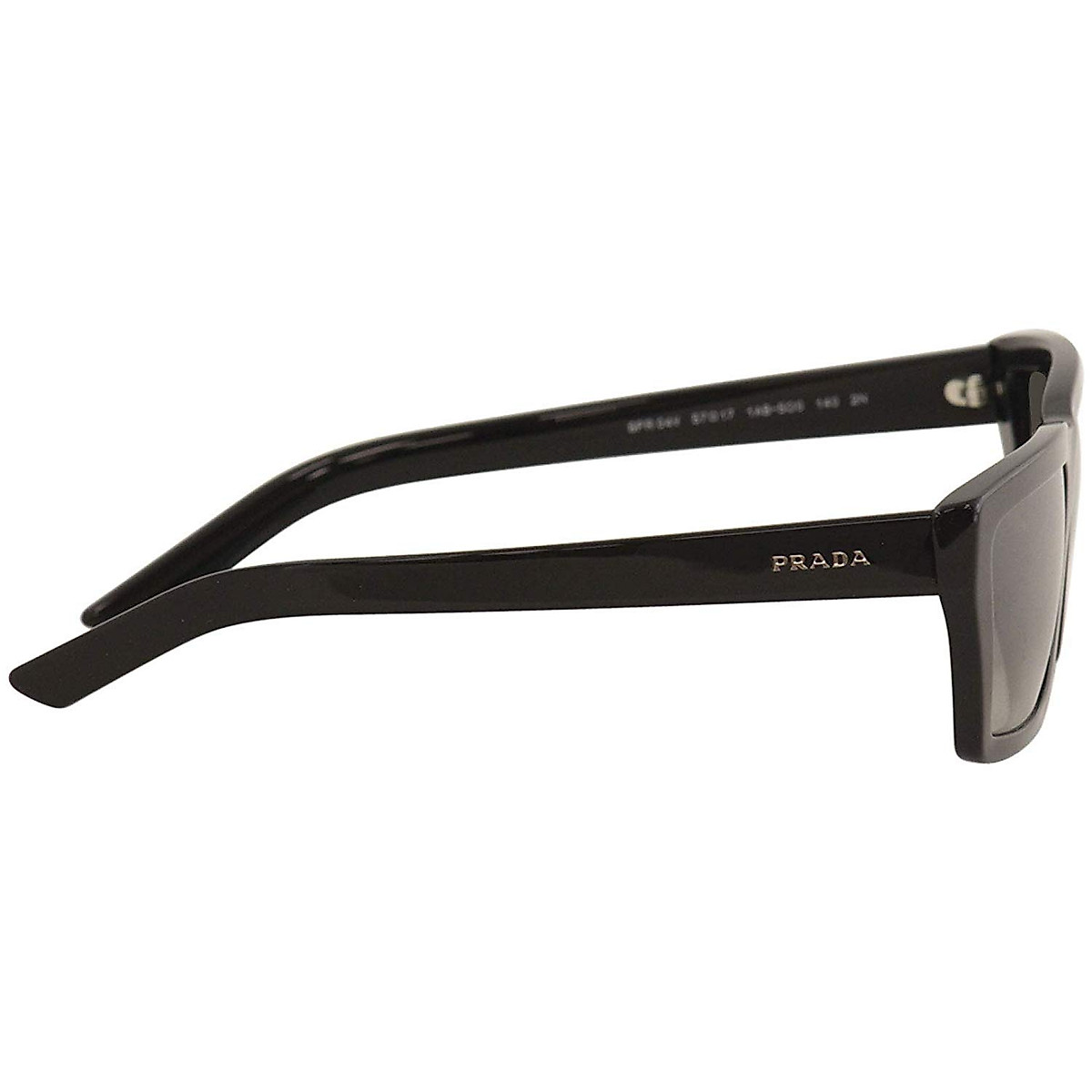 Prada 0PR 04VS Black/Gradient Light Brown/Mirror Gold One Size