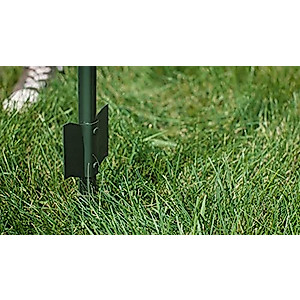 VASGOR 6 Feet Sturdy Duty Metal Fence Post – Garden U Post for Fencing - 10 Pack