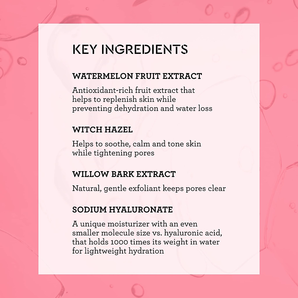 Bliss What a Melon Replenishing Watermelon Hyaluronic Acid Toner - 7 Fl Oz - Witch Hazel & Willow Bark - Hydrates, Refreshes and Energizes Tired Skin - Clean - Vegan & Cruelty-Free