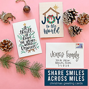 24 Doodle Religious Christmas Cards Boxed With Envelopes, 25 Holiday Party Invitations, Christmas Invite, 50 Holiday Greeting Cards, Blank Winter Postcard Set, Merry Christmas Cards