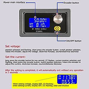 DC Power Supply Variable 50V 8A Adjustable Switching Regulated Power Supply with LED Display