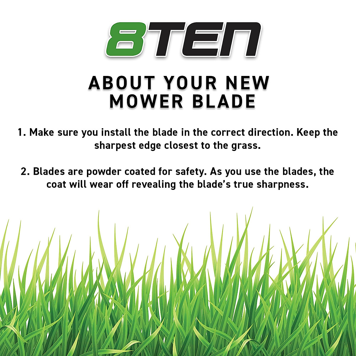 8TEN LawnRAZOR Mower Blade for MTD Cub Cadet 942-05052A RZT S50 XT1 GT50 LT50 XT2 Troy Bilt (Medium Lift) 3 Pack