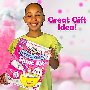 Original Stationery Milky Cereal Crunchy Slime Kit, All in One Slime Cereal Kit to make Really Crunchy Slime, Good Crunchy Slime and Slimes for Girls, Fun Family Activity and Gift Idea