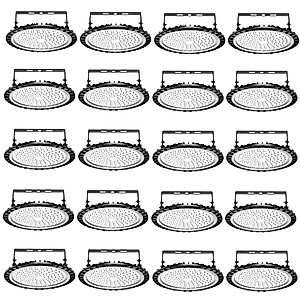 Ankishi UFO LED High Bay Light, 20 Pack 500W 50000LM Waterproof Commercial Bay Lighting, 6500K High Bay LED Lights, UFO High Bay Shop Light for Warehouse, Workshop, 2000W HID/HPS Equivalent