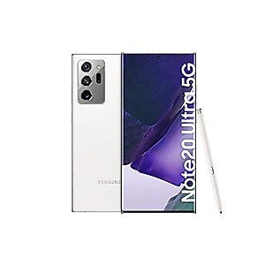 Samsung Galaxy Note 20 Ultra SM-N986B/DS, Dual SIM 5G, International Version (No US Warranty), 12GB+256GB, Mystic White - Unlocked