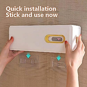 VumSyme Wall Mounted Underwear Storage Box, Punch-Free Underwear Sock Organizer Multi-Functional Storage Box Hanging Drawer Organizer for Closet Style 1