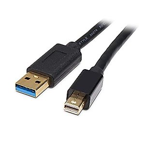 gofanco Mini DisplayPort (Thunderbolt 2) 1080p Video Dock/Docking Station - 1080p HDMI or DisplayPort (DP) - USB 3.0 and Gb Ethernet Adapter Hub for MacBook, Surface Pro 2/3/4/5 and Laptop (mDPDock)