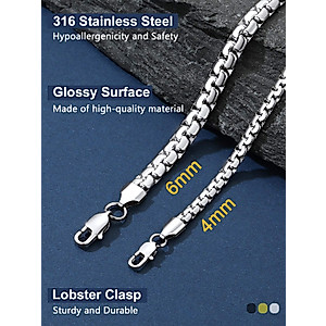 Man Chain Necklace Steel 28 inch Stainless Jewelry Gift