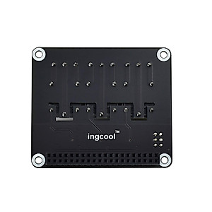 Ingcool Compatible with Raspberry Pi Expansion Board Power Relay Module Kits for Raspberry Pi 4B/3B+/3B/2B/ A+/B+ 5A 250V AC/ 5A 30V DV