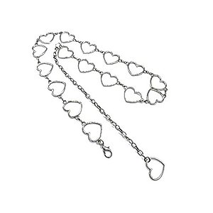 KOEDLN Hollow Heart Charms Waist Body Chain Trendy Belt Belly Chain for Women Girls Clothes Accessory Jewelry Adjustable