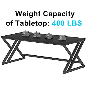 LVB 70.8" Black Computer Desk, Large Industrial Pc Study Home Office Desk, Long Modern Wood Gaming Work Writing Desk for 2 Person, Farmhouse Double Workstation Executive Desk with Storage in Bedroom