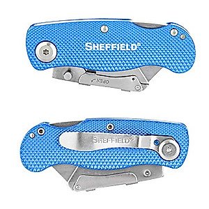 Sheffield 12113 Ultimate Lock Back Utility Knife, Box Cutter Knife, Safety Cutters, Box Cutters Folding Design