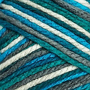 Bernat Big Ball Chunky Ombre Yarn, 10.5 oz, Gauge 6 Super Bulky, 100% Acrylic, Deep Waters Ombre