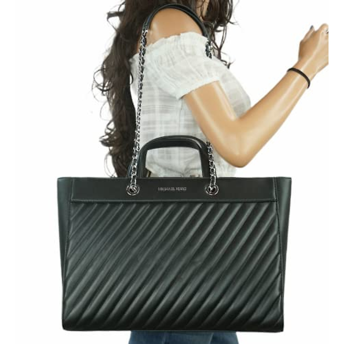 Michael Kors Women's Rose Large Quilted Tote