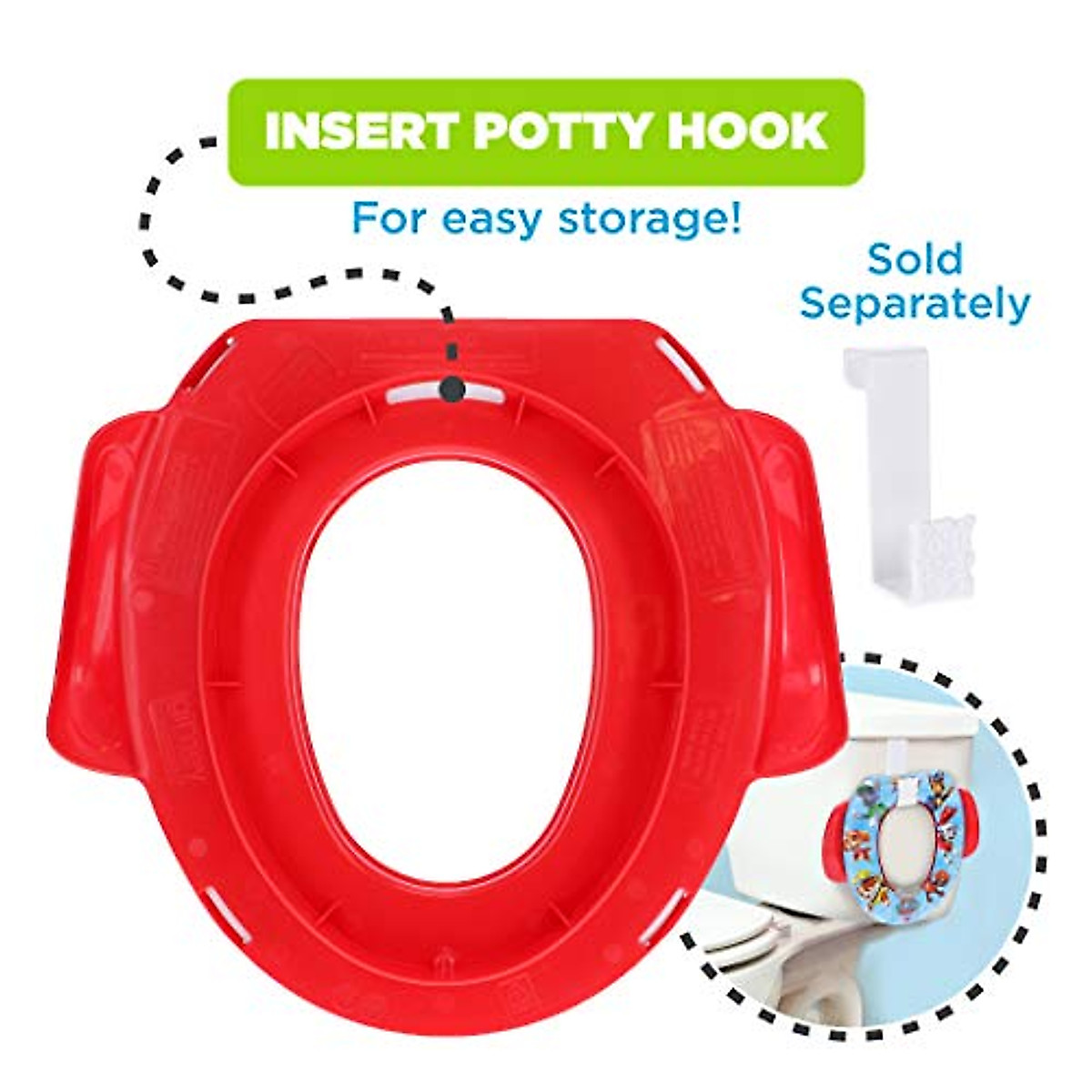 Nickelodeon PAW Patrol "Calling All Pups" Soft Potty Seat and Potty Training Seat - Soft Cushion, Baby Potty Training, Safe, Easy to Clean