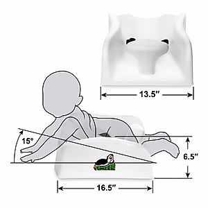 Tumzee Tummy Time Incline Tool – Making Tummy Time Fun – Frees Baby’s Arms to Play – Lets Baby See and Interact with World – Develops Baby’s Hand-Eye Coordination