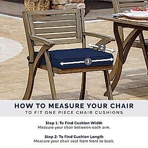 Arden Selections ProFoam Performance Outdoor Seat Cushion 20 x 20, Lapis Blue