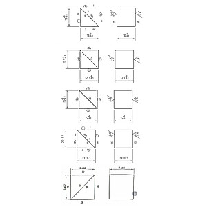 Beam Splitter Prism（BS）Optical Glass NBK7 Dichroic Prism Ratio 50:50,Precision Optical Instrument, Cube 25.4x25.4 x25.4mm Accept Customization