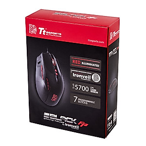 Tt eSPORTS MO-BKV-WDLGBK-01 Black FP Biometric Laser Gaming Mouse