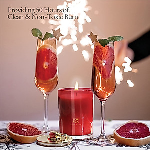 ESNA HOME Aromatherapy Scented Candles | Lavender Essential Oil | 50 Hours Burn Soy White Candles | Celebrate Mom Self Care Present for Mom | Unique Present Room Decor Candle for Home Scented