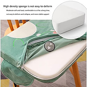 Toddler Booster Seat for Dining Double Straps Washable Portable Thick Chair Increasing Cushion for Baby Kids (Pink)