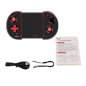 Ipega PG-9087S Wireless Game Controller, Retractable Telescopic PUBG Mobile Controller Joystick Gamepad for Android/iOS Smartphones/Tablets/Smart TV