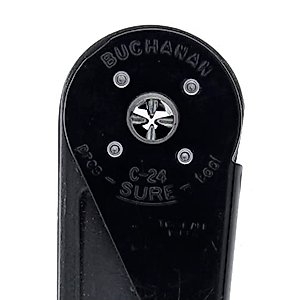 IDEAL INDUSTRIES INC. C24 Four-Way Crimp Tool – Spring Loaded, Fingertip Adjustment Wire Crimper for Two Connector Sizes