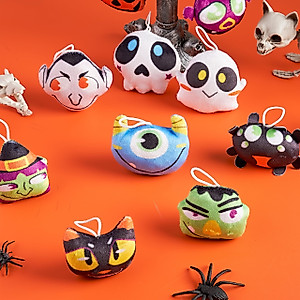 JOYIN 12 pcs Halloween Mini Plush Toy in Blind Bags, Halloween Mystery Toy Surprise Bag, Plush Toy Assortments for Kids Halloween Party Favors, Trick or Treat Gift Exchange, Halloween Goodie Fillers