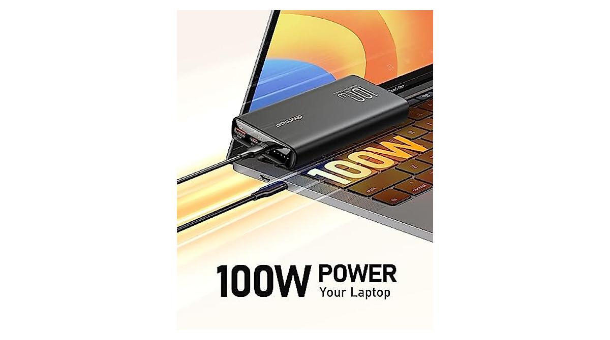 Charmast 100W Laptop Power Bank, 20000mAh Portable Laptop Charger with ...