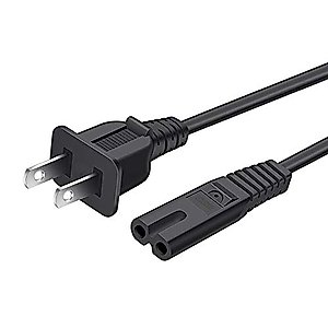 Printer Power Cord Cable Replacement - [UL Listed] 5FT Extension for Canon Pixma MP250 MX410 MP530 MP600 MP540 MP545 MP560 MX922 MG3620 iP90 iP100 iP110 Mini 260 Printer 2Prong 18AWG Power Cord