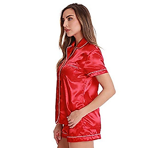 Just Love 6711-RED-L Shorts Set for Women