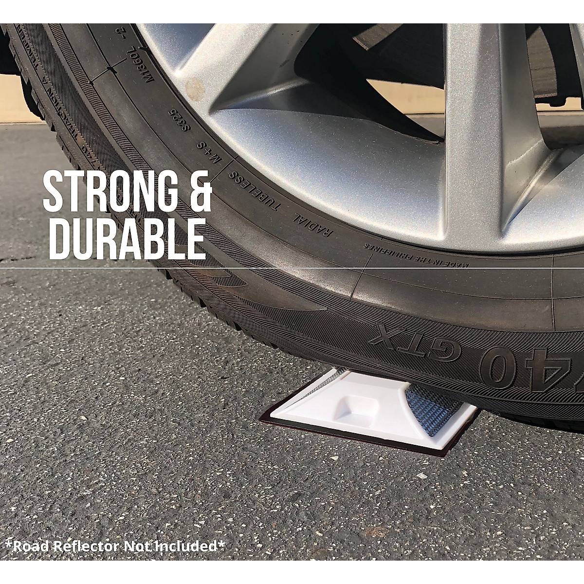 Adhesive Sticky Pads For Road Reflectors | Pack of 10 | 4 by 4 inch Butyl Pads | Sticks to Street, Pavement and Asphalt | Industrial Grade Glue for Reflector Markers (Reflectors Sold Separately)