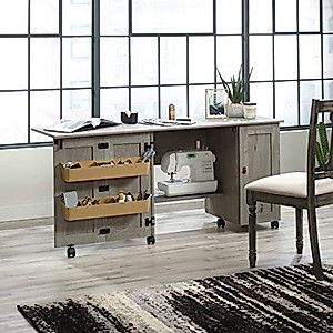 Sauder Miscellaneous Storage Sewing/Craft Cart, Mystic Oak finish