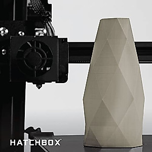 HATCHBOX 1.75mm Silk Silver PLA 3D Printer Filament, 1 KG Spool, Dimensional Accuracy +/- 0.03 mm, 3D Printing Filament
