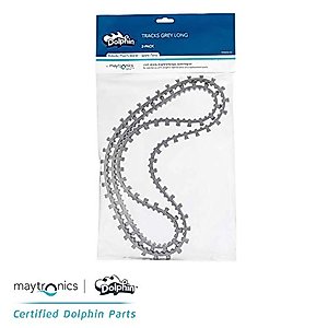 Dolphin Genuine Replacement Part — Durable, Multi-Surface Grey Tracks for Robot Traction and Movement (2PK) — Part Number 9985006-R2
